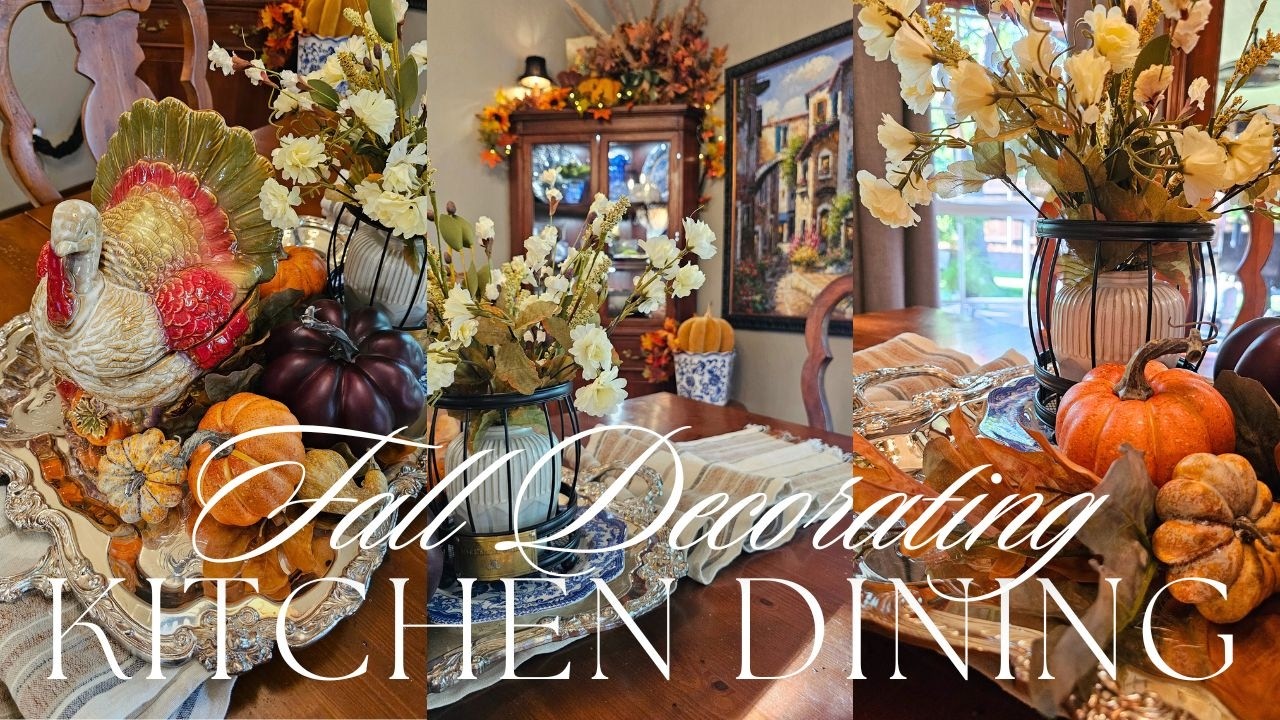 🍁COZY FALL KITCHEN DINING DECOR IDEAS🍁Home Decorating Ideas for Fall ...